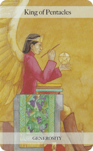 King of Pentacles: Generosity - Angel Oasis