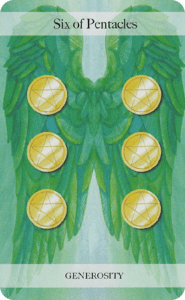 Six of Pentacles: Generosity - Angel Oasis